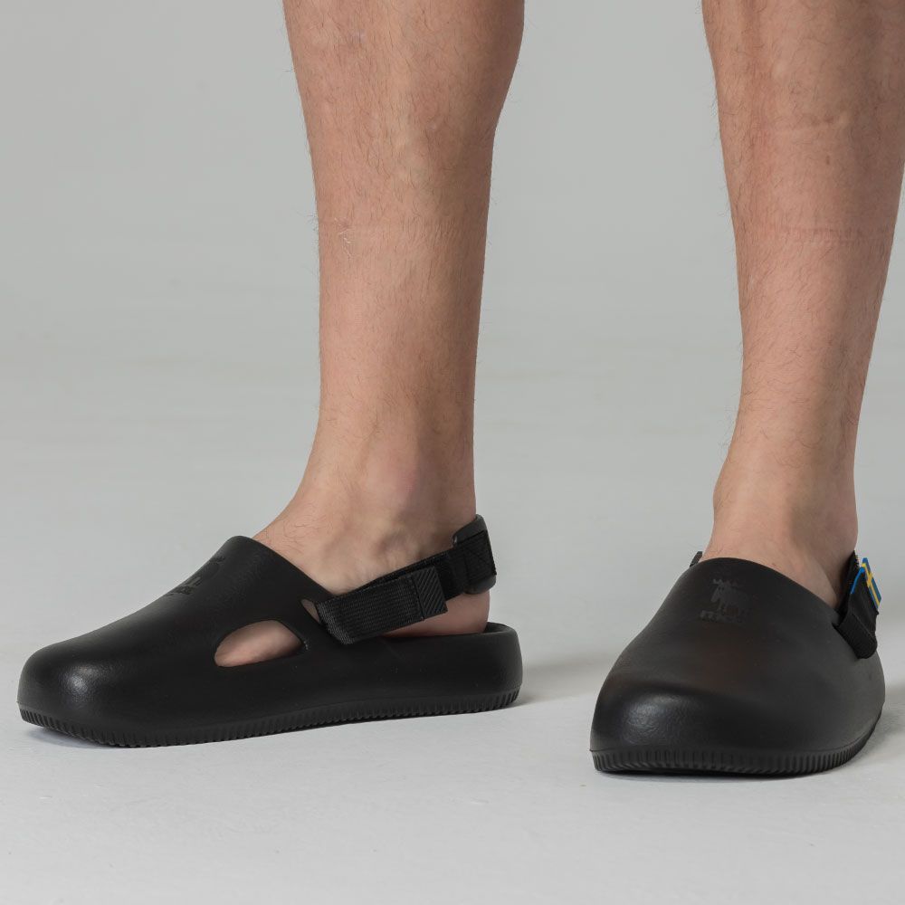 moz 瑞典駝鹿 巧巴達 eva 2way 穆勒涼拖鞋 男款(黑) - PChome 24h購物