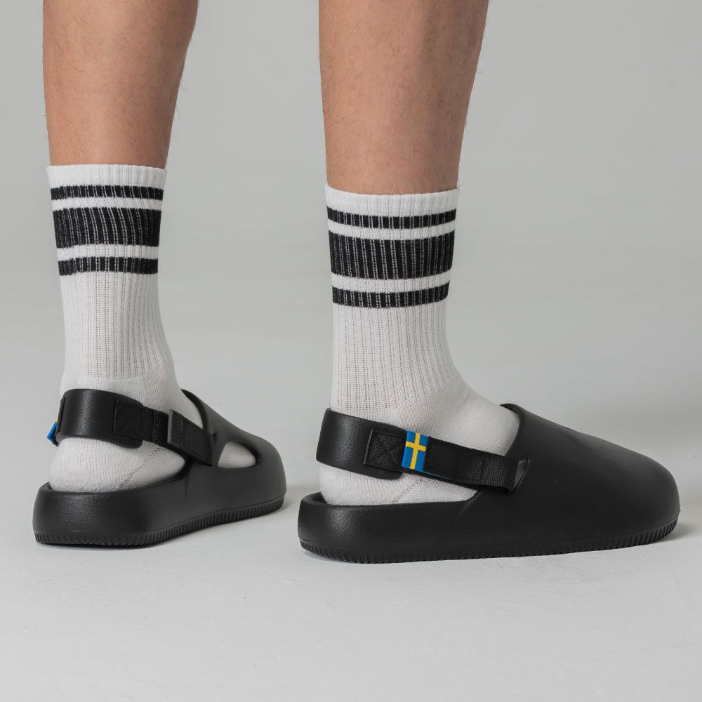 moz 瑞典駝鹿 巧巴達 eva 2way 穆勒涼拖鞋 男款(黑) - PChome 24h購物