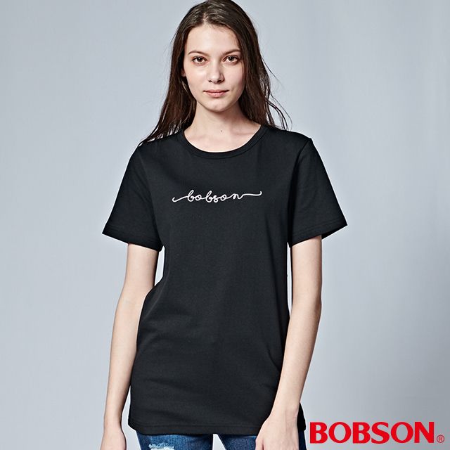 BOBSON 女款圓領LOGO上衣 (E0013-88) - PChome 24h購物