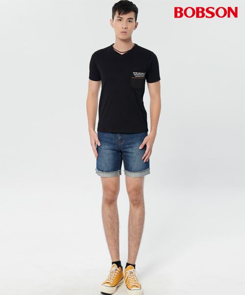 BOBSON 男款貼袋印圖上衣(28019-88) - PChome 24h購物