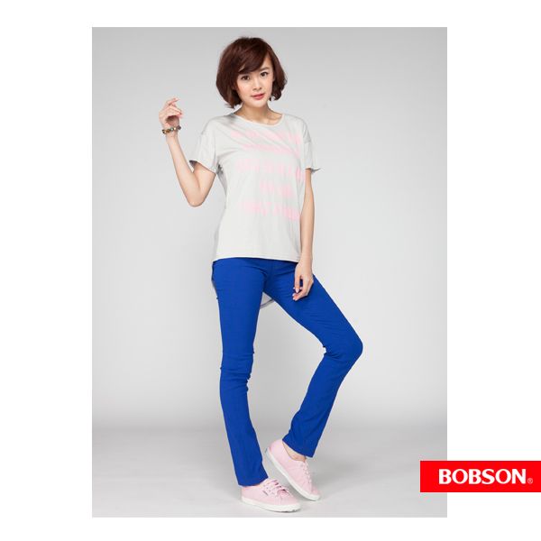 BOBSON 女款短袖印圖寬版上衣(24084-82) - PChome 24h購物