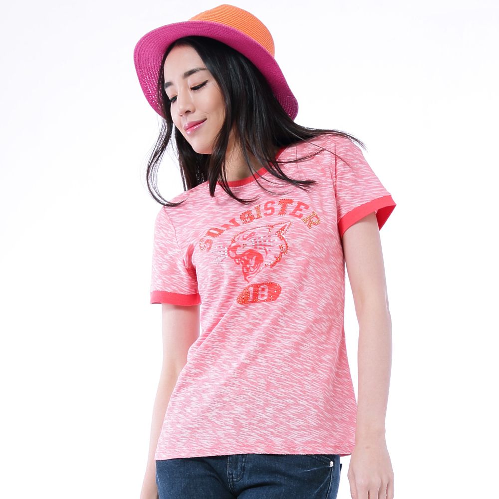 BOBSON 女款短袖金色鋁片上衣(24091-26) - PChome 24h購物