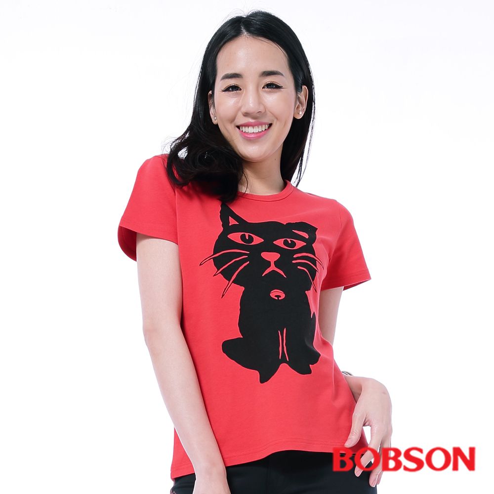 BOBSON 女款短袖印圖T恤(24127-26) - PChome 24h購物