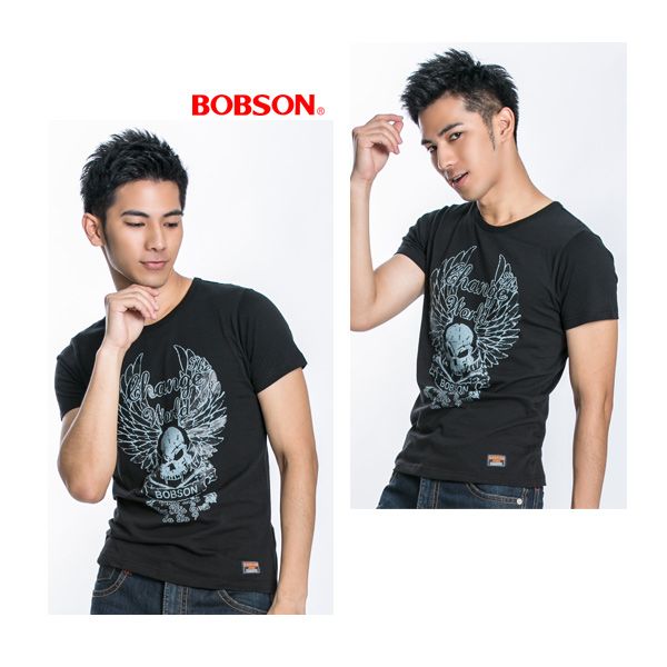 BOBSON 男款短袖印圖上衣(23027-88) - PChome 24h購物