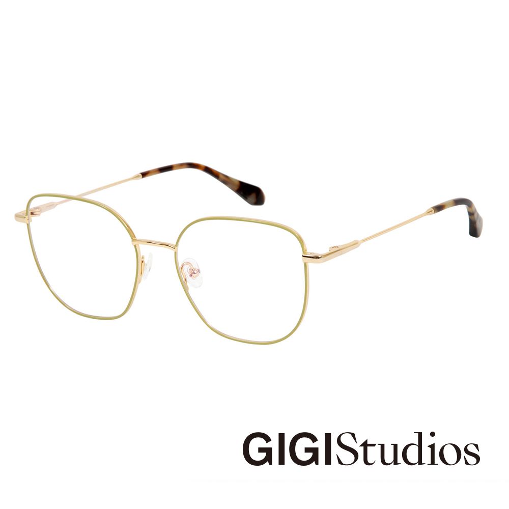 GIGI studio 【s】完美六邊型光學眼鏡(綠金 - LUZIA-64910/7) - PChome 24h購物