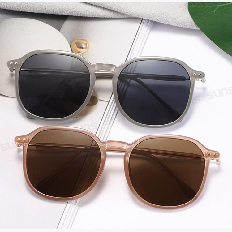 SUNS 韓版圓框ins太陽眼鏡 TR90輕量明星款 時尚大框墨鏡 抗UV(335) - PChome 24h購物