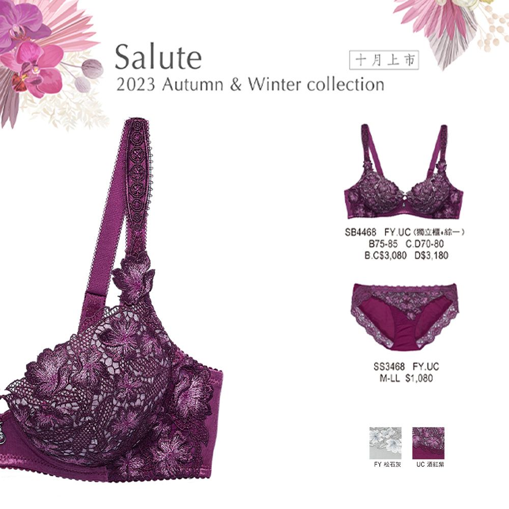 Salute 莎露 奢華系列 B-C罩杯內衣(松石灰)-SB4468FY - PChome 24h購物