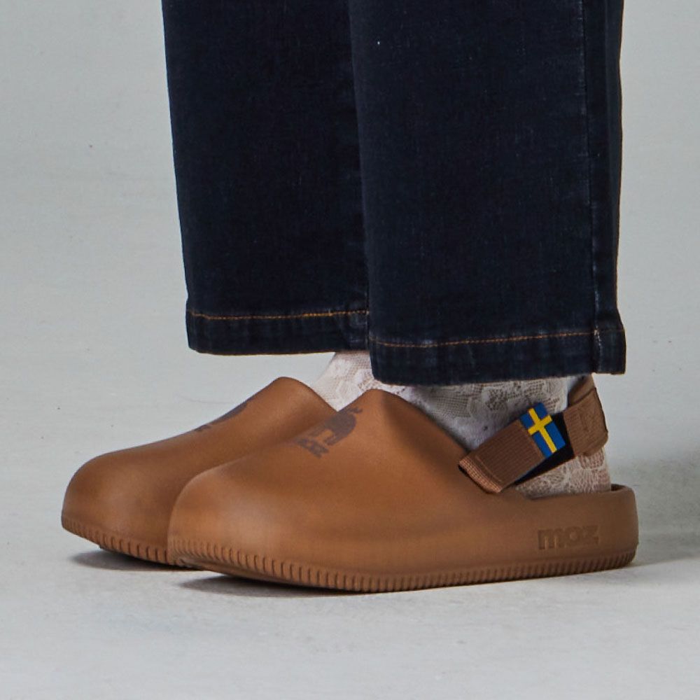 moz 瑞典駝鹿 巧巴達二代 舒適度升級 eva 2way 涼拖鞋(焦糖棕) - PChome 24h購物