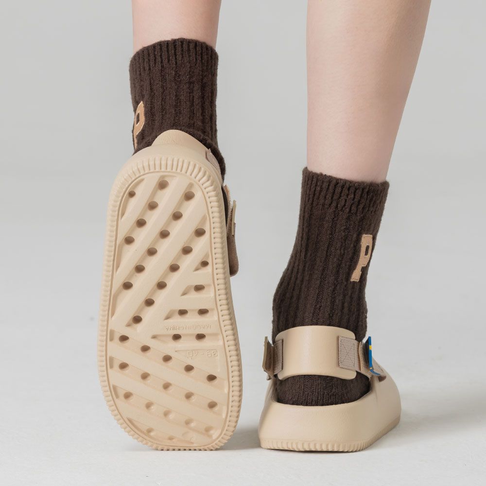 moz 瑞典駝鹿 巧巴達 eva 2way 穆勒涼拖鞋(奶茶) - PChome 24h購物