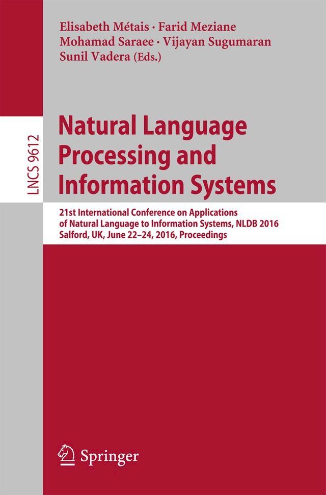 Natural Language Processing and Information Systems - PChome 24h購物