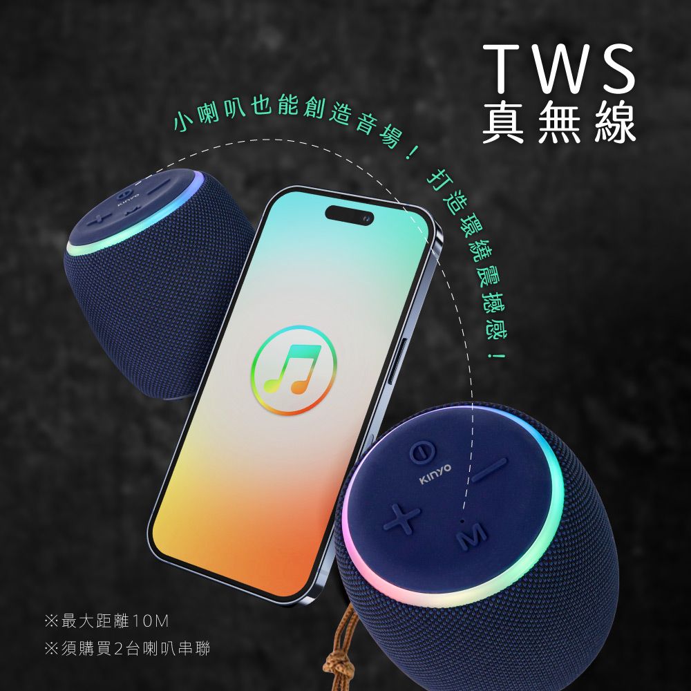 KINYO 運動防水藍牙喇叭 BTS-734 - PChome 24h購物