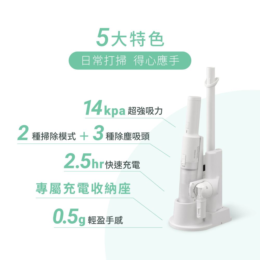IRIS OHYAMA 愛麗思歐雅瑪 超輕量多合一手持無線吸塵器 HCD-22M-W - PChome 24h購物