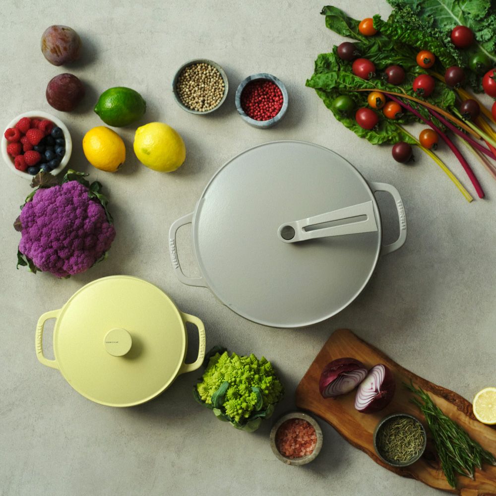 Vermicular MINI IH琺瑯電子鑄鐵鍋-三色可選+18CM琺瑯鑄鐵鍋(OP2) - PChome 24h購物