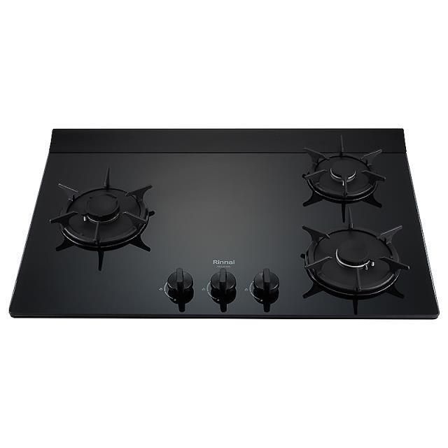 Rinnai 林內 【南紡購物中心】 【RB-L3710G(B)_LPG)】檯面式彩焱三口爐 (黑玻)桶裝瓦斯(含全台安裝) - PChome 24h購物