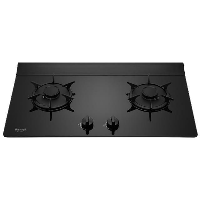 Rinnai 林內 【南紡購物中心】 【RB-L2610G(B)_LPG】檯面式彩焱二口爐 (黑玻)(LED)桶裝瓦斯(含全台安裝) - PChome 24h購物