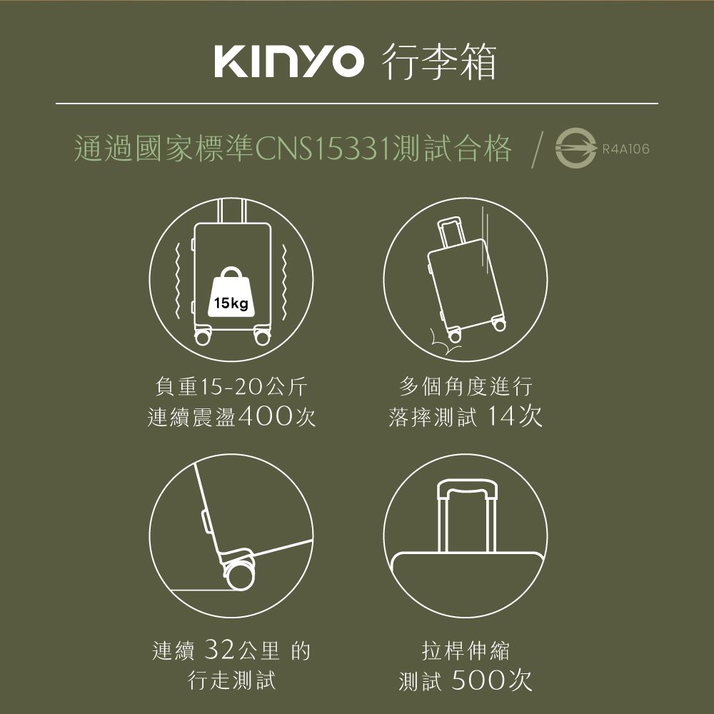 KINYO 20吋商務裝前開行李箱 KLG-1990 - PChome 24h購物