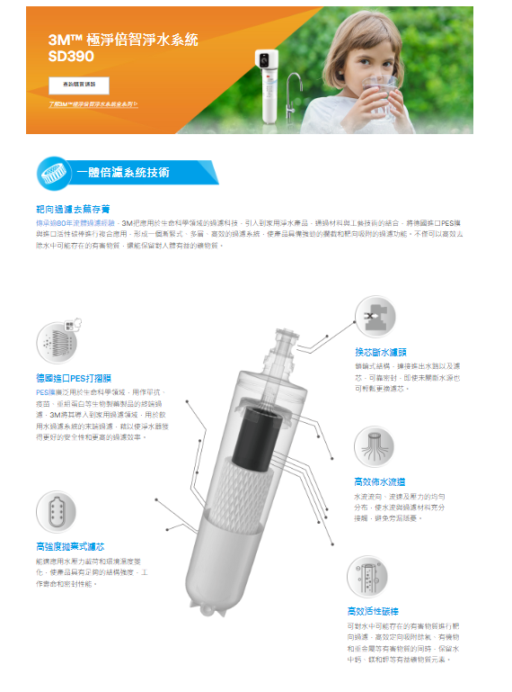 3M 極淨倍智淨水系統SD390 - PChome 24h購物