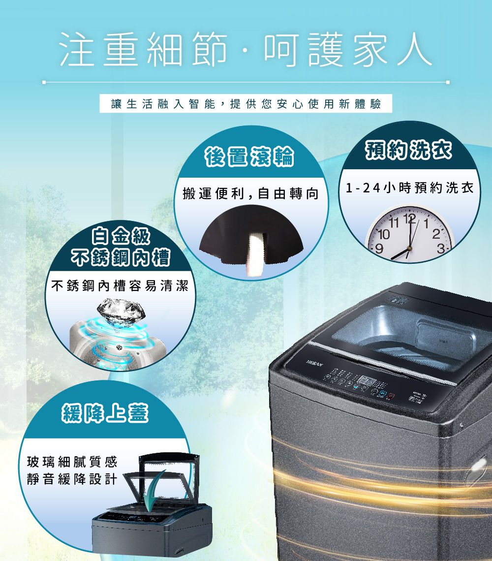 【HERAN禾聯】變頻大容量17kg 直立式洗衣機 (HWM-1721V) - PChome 24h購物