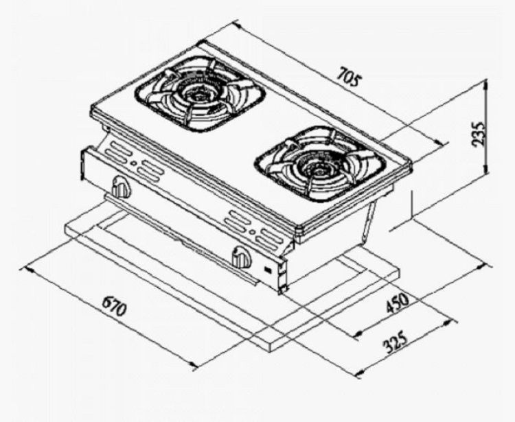 TOPAX 莊頭北 雙口《崁入爐》正三環純銅爐頭全機不鏽鋼瓦斯爐TG-7603(NG1) 北北基配送+基本安裝 - PChome 24h購物