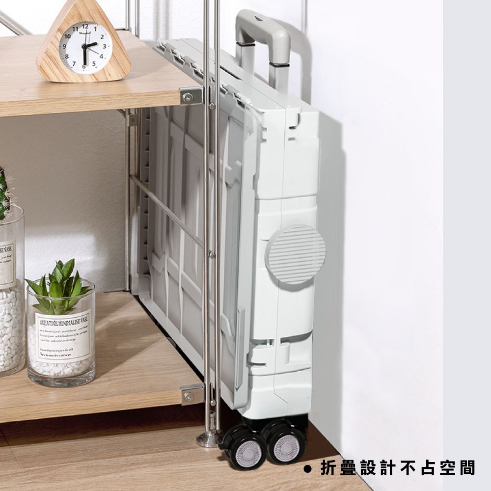 ANDYMAY2 平拉式4輪 萬向輪 折疊收納車50L+防水袋-大款(1組) - PChome 24h購物