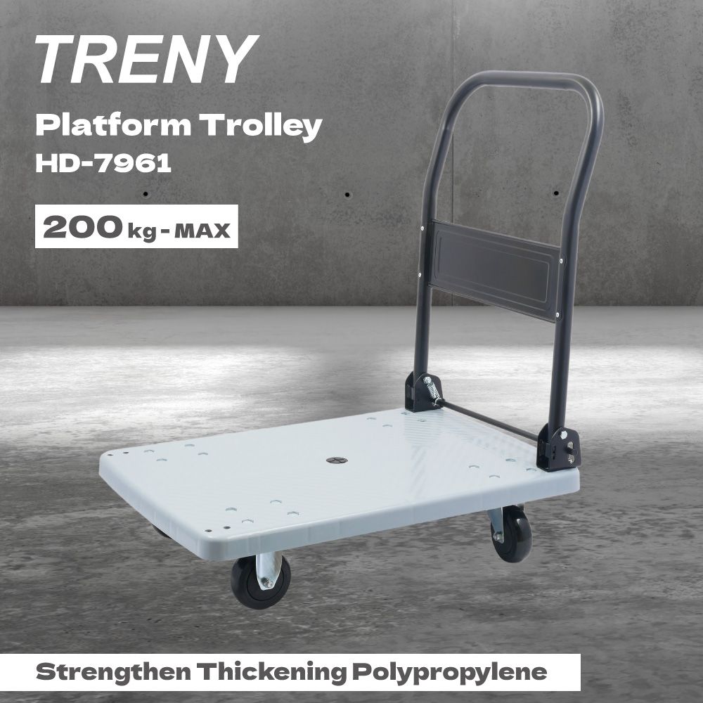 TRENY 加大輪塑鋼手推車 200KG - PChome 24h購物