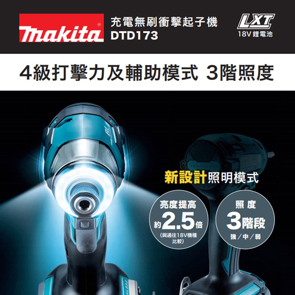 Makita 牧田 18V 充電式無刷起子機 DTD173 軍綠色 雙電池 日本製 - PChome 24h購物