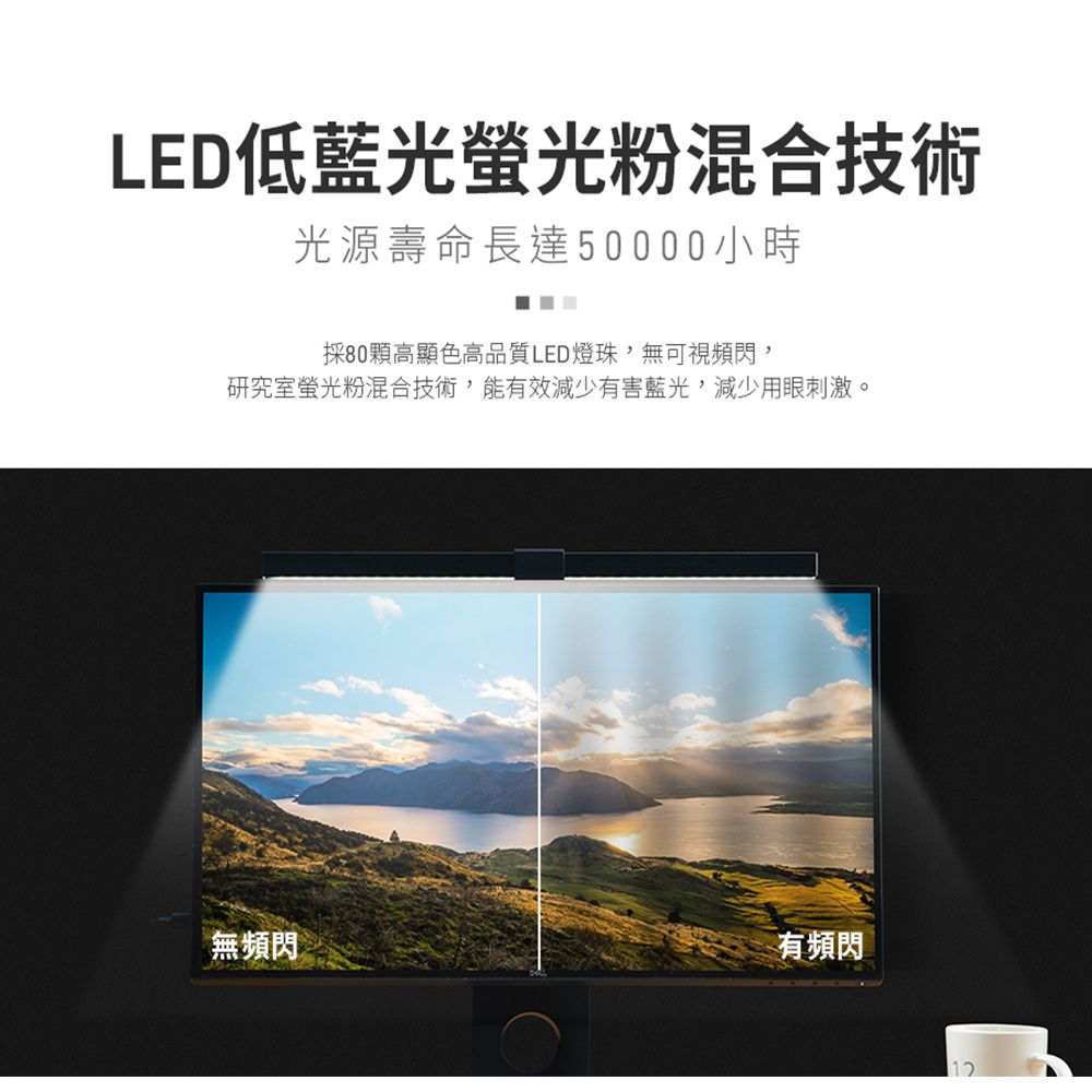 Muigic 沐居 LED護眼觸控式螢幕掛燈(無段式調光/三控色溫/USB供電/無螢幕反光) - PChome 24h購物