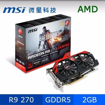 R9 270 GAMING 2G BF4 顯示卡 - PChome 24h購物
