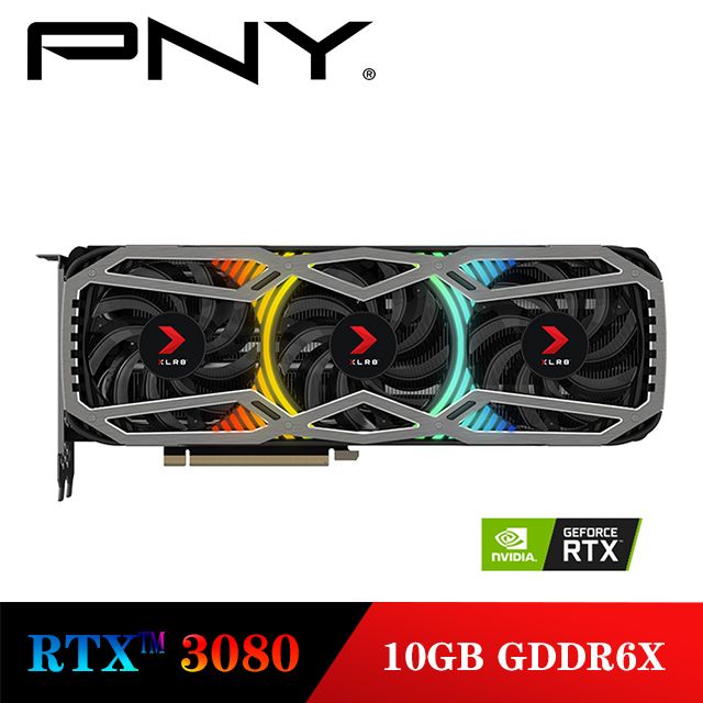 PNY 必恩威 REVEL GeForce RTX 3080 10GB 三風扇顯示卡 - PChome 24h購物