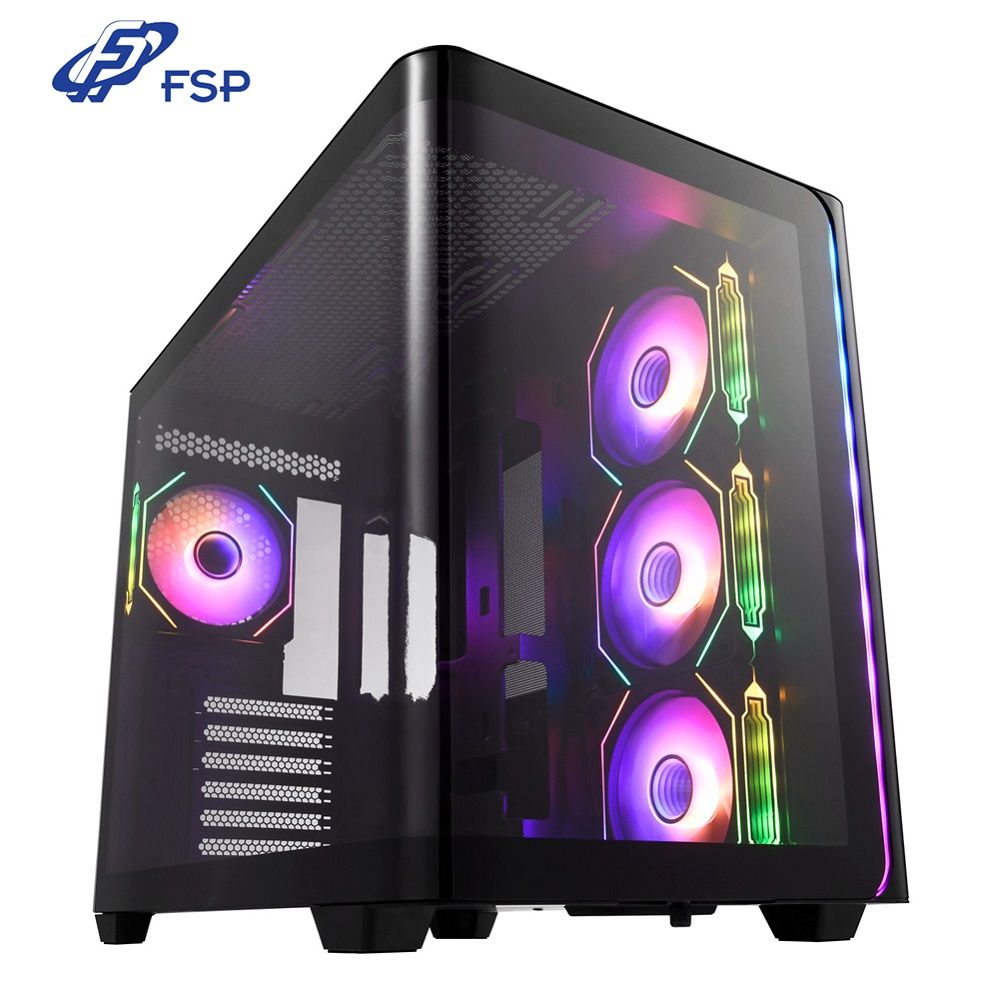FSP 全漢 M580-BA 背插式 TYPE-C 海景房 360 水冷排 ATX 電腦機殼 - PChome 24h購物