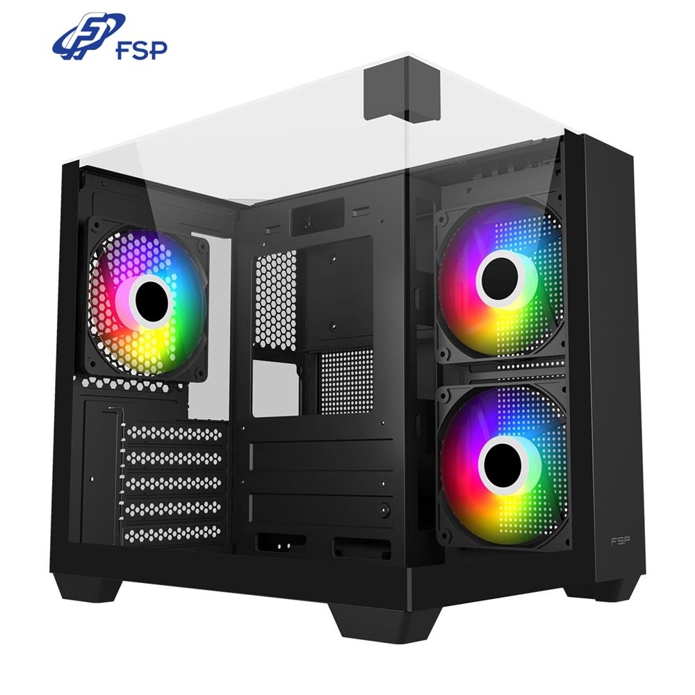 FSP 全漢 S190-BA ARGB 風扇 海景房 M-ATX 電腦機殼 - PChome 24h購物