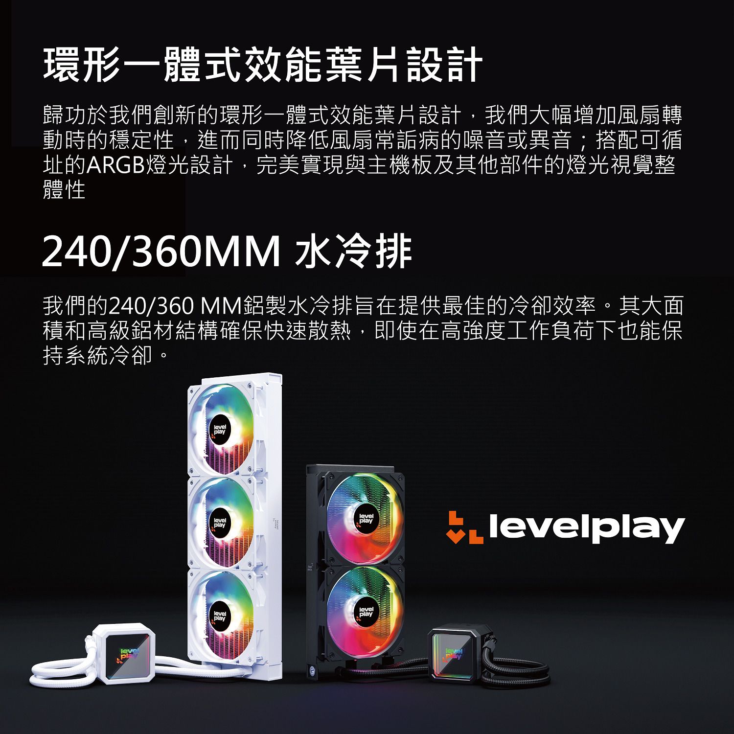 Levelplay 銳玩 CL360 360mm ARGB 水冷 白 - PChome 24h購物