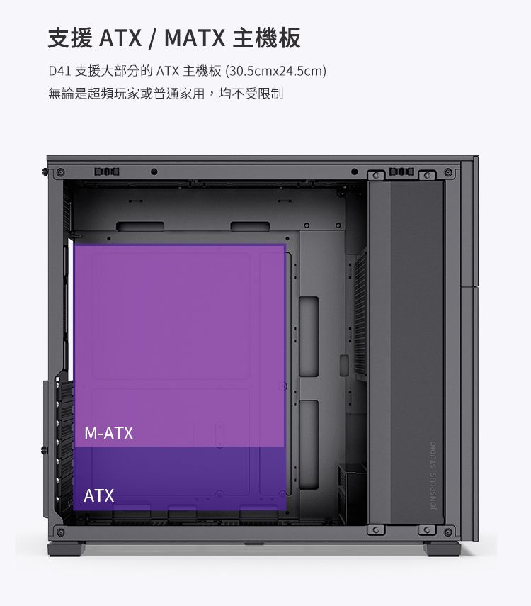 JONSBO 喬思伯 D41 Mesh 網孔螢幕版 電腦機殼 (白色) 垂直風道/支援360水冷/電源可上下/6H硬度 - PChome 24h購物