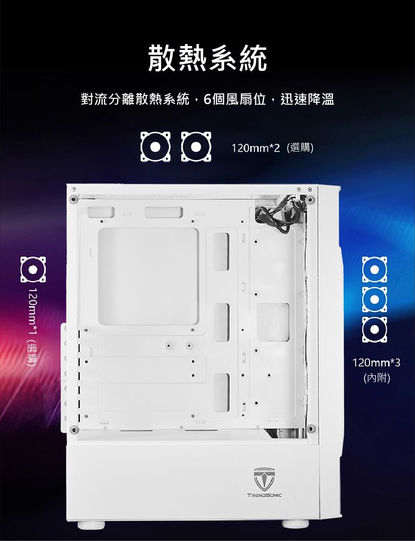 TrendSonic 翰欣 GX330S白 電競機殼 - PChome 24h購物