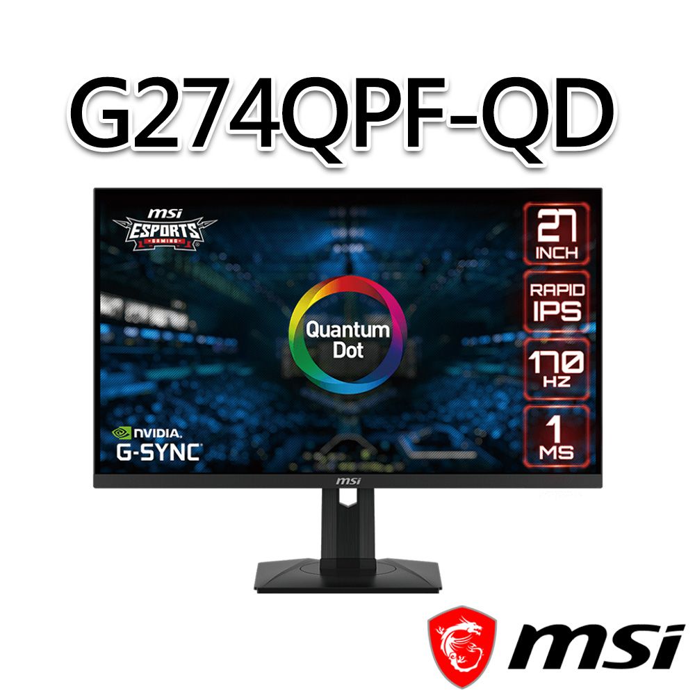 MSI 微星 G274QPF-QD 27吋 電競螢幕 - PChome 24h購物
