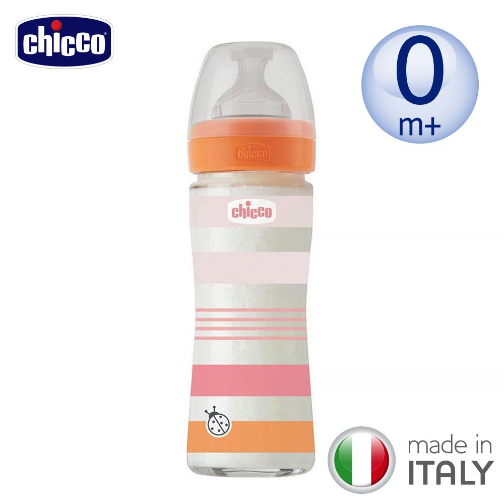 chicco 舒適哺乳-防脹氣玻璃奶瓶240ml(小單孔)-多色 - PChome 24h購物