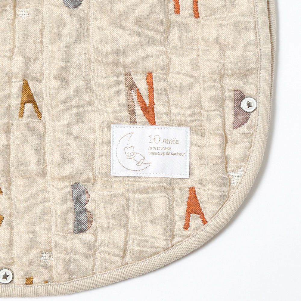 10mois 星辰字母羊毛六層紗防踢背心 嬰童 - PChome 24h購物