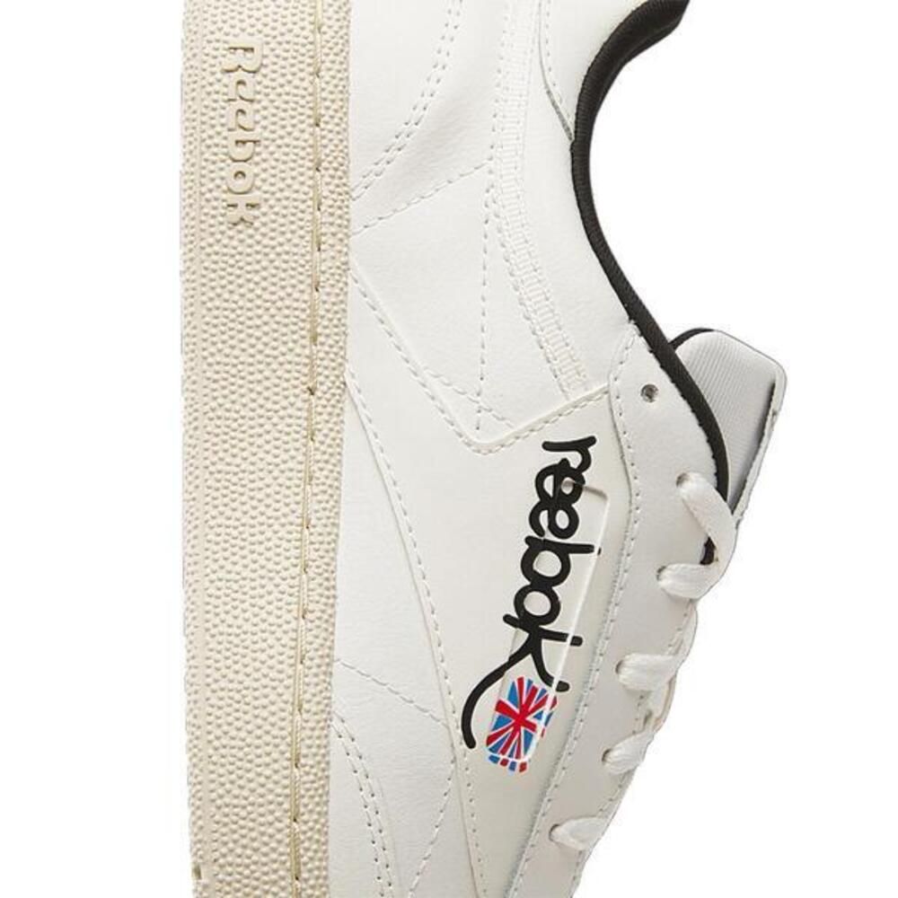 Reebok Club C 85 [100074477] 男 休閒鞋 經典 復古 網球鞋 簡約 舒適 百搭 米白 黑 - PChome 24h購物