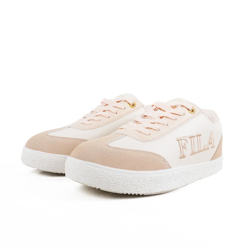 Fila Fila Emblem [5-C942Y-778] 女 德訓鞋 休閒鞋 板鞋 皮革 麂皮 透氣 舒適 奶茶 - PChome 24h購物