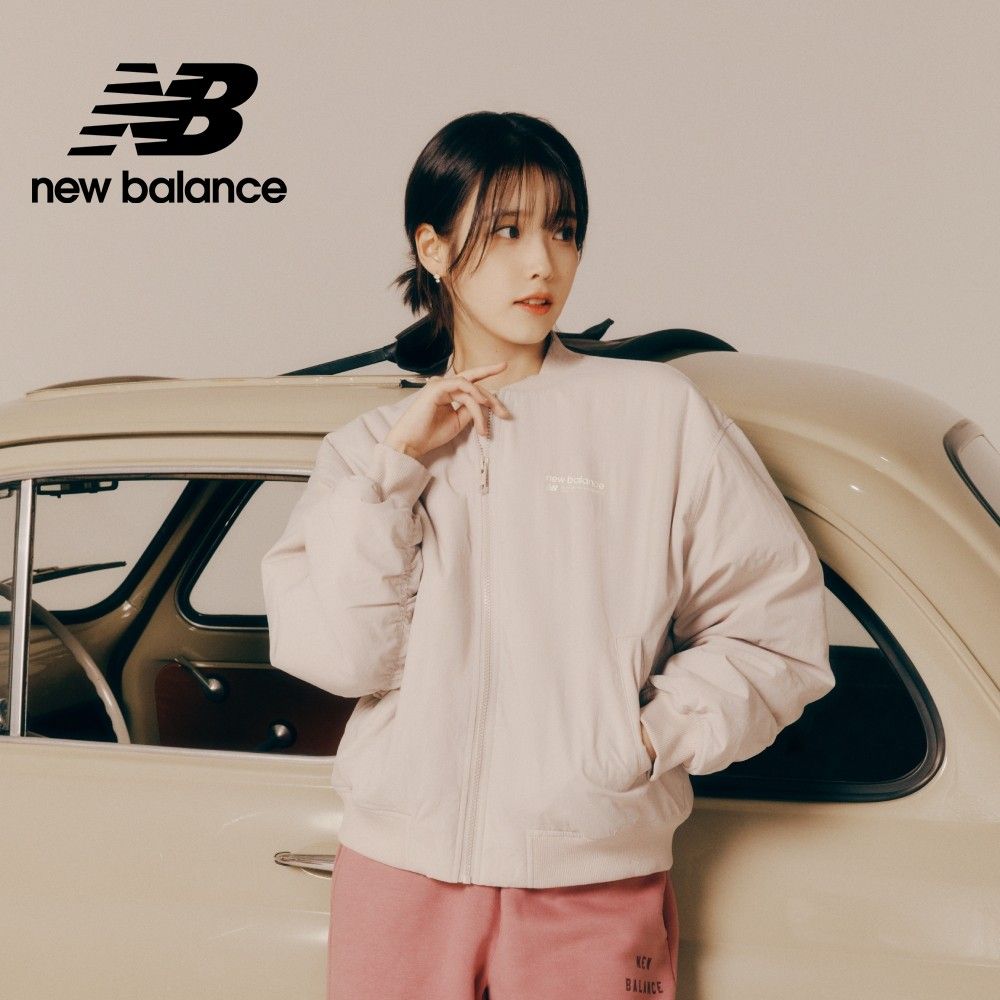 New Balance 紐巴倫 水兒著用款抓皺設計飛行外套_女性_藕杏色_WJ33507MNK - PChome 24h購物
