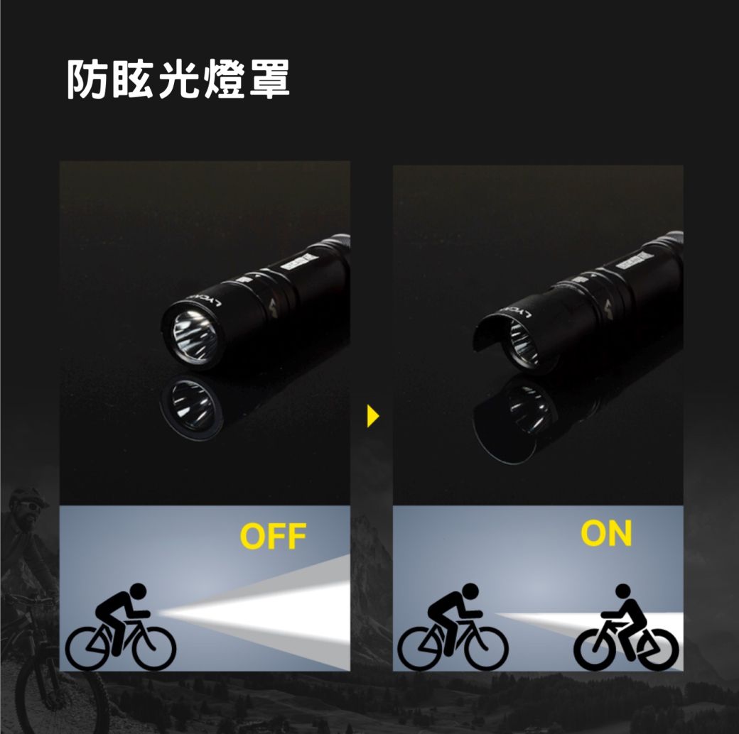 LYCAN 潛行者 AIR-L2 鋁合金腳踏車燈- 防水等級達IPX8 1000流明 騎乘 頭燈 露營燈 - PChome 24h購物