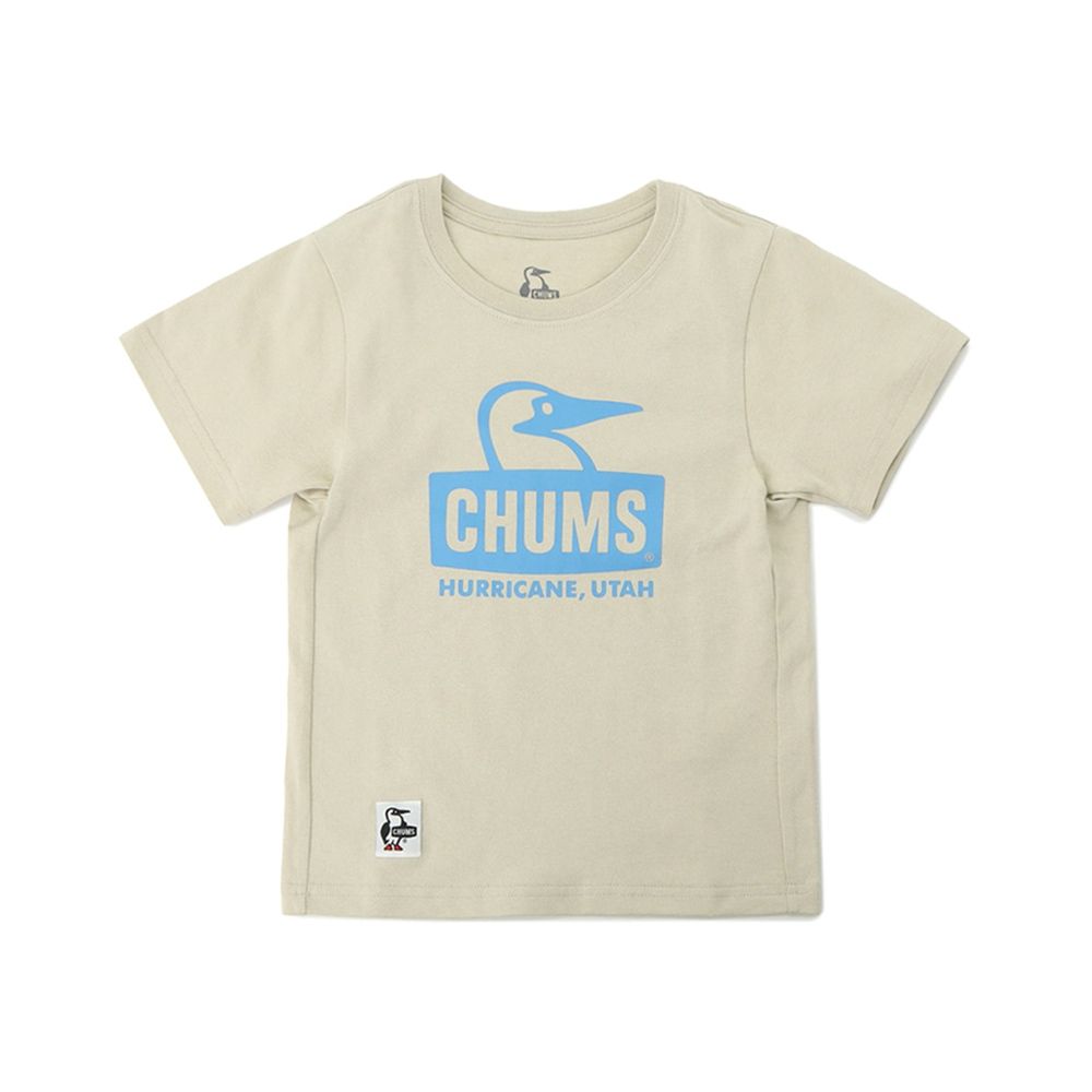 CHUMS Kids Booby Face T-Shirt 短袖上衣 中大童 米灰/藍色-CH211281G075 - PChome 24h購物