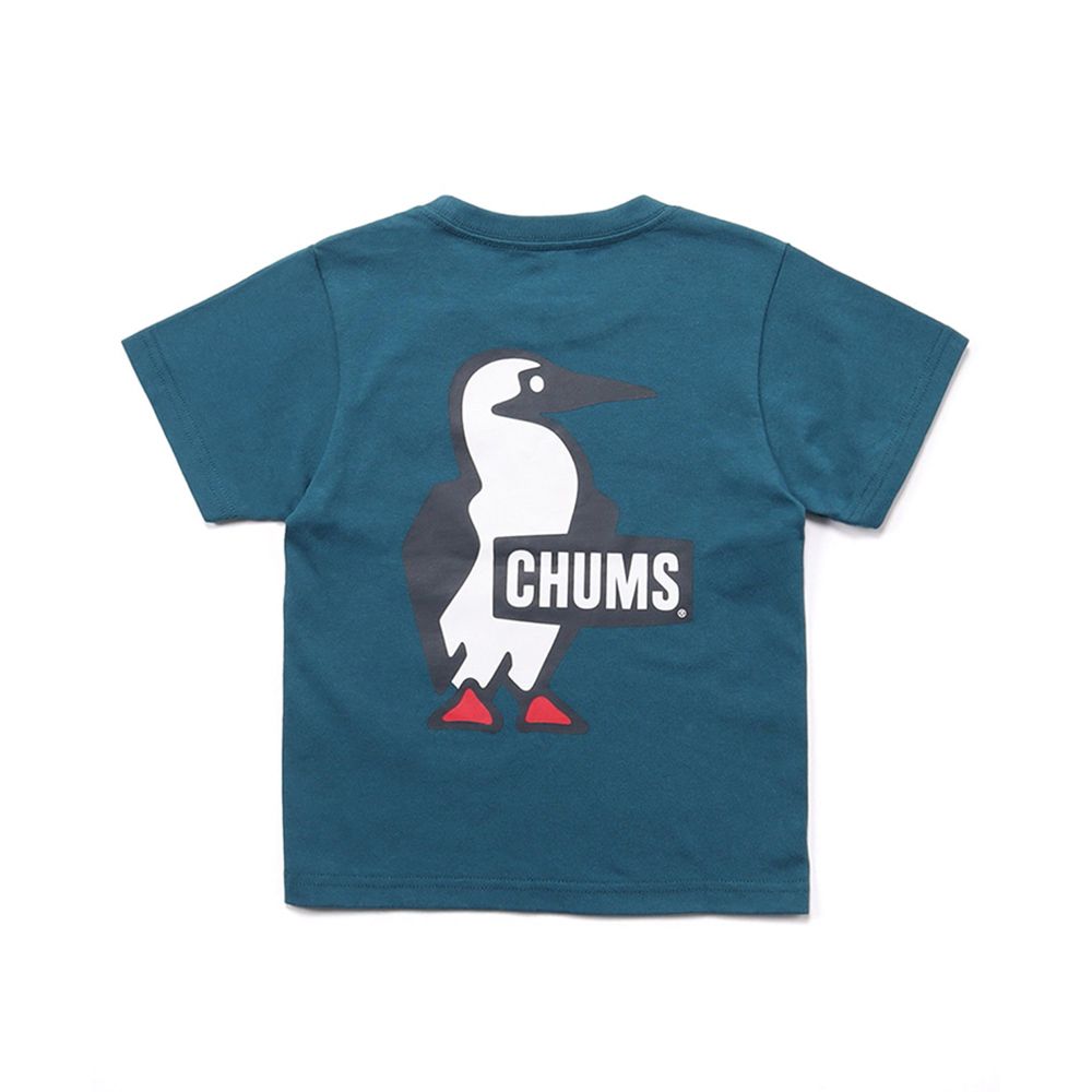 CHUMS Kids Booby Logo T-Shirt 短袖上衣 中大童 藍綠色-CH211282T001 - PChome 24h購物