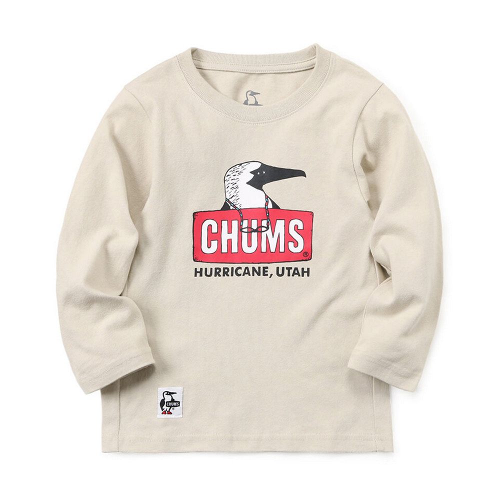 CHUMS Kids Old Booby Face Brushed L/S T-Shirt 長袖上衣 中大童 米灰色-CH211289G057 - PChome 24h購物