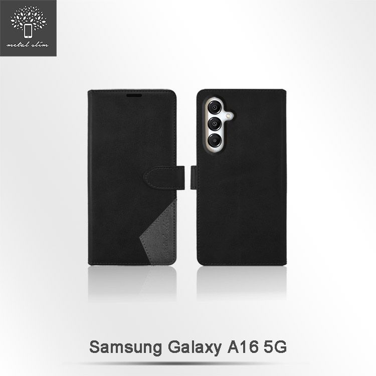 Metal-Slim Samsung Galaxy A16 5G 時尚撞色前扣磁吸內層卡夾雙料皮套 - PChome 24h購物