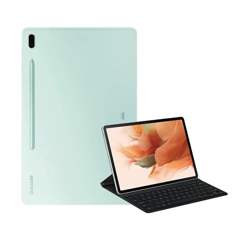 Samsung 三星 Galaxy Tab S7 FE Wi-Fi版 T733 (4G/64G)外觀9成9新_附原廠頭&線星動綠 - PChome 24h購物