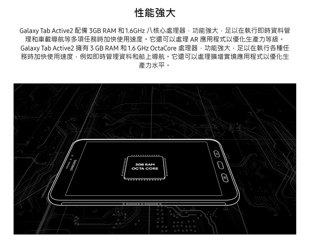 Samsung 三星 Galaxy Tab Active2 8吋(3G/16G)WiFi版 平板電腦-T390(贈64G擴充記憶卡) - PChome 24h購物