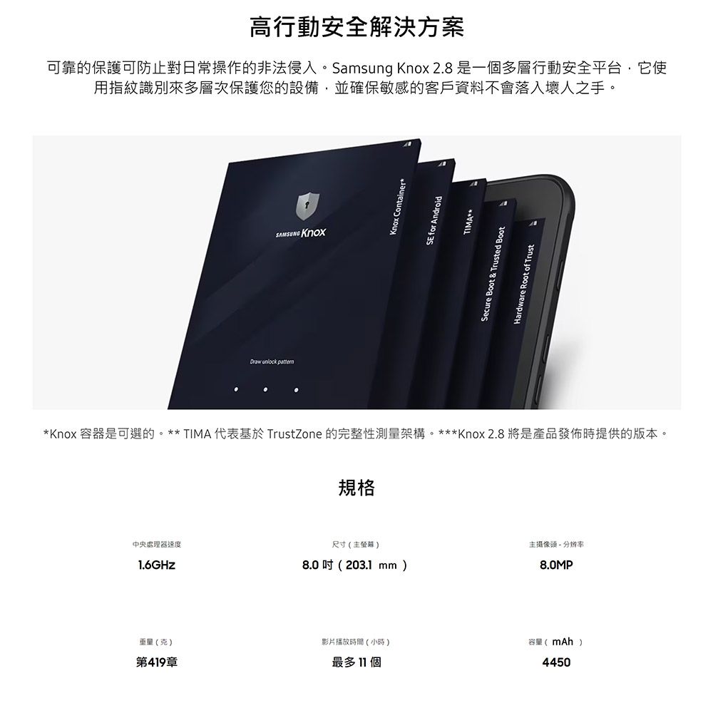 Samsung 三星 Galaxy Tab Active2 8吋(3G/16G)WiFi版 平板電腦-T390(贈64G擴充記憶卡) - PChome 24h購物