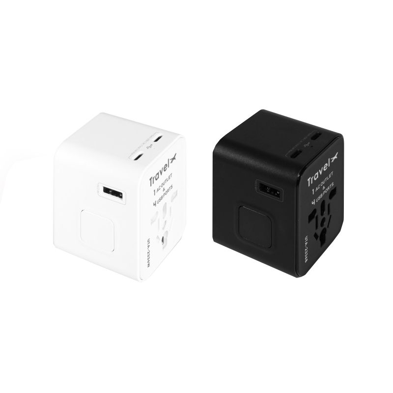 N Dr.AV 聖岡科技 O-UTA-2336 全球通A+C 4孔USB萬國轉換插頭 - PChome 24h購物