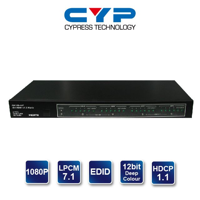 cyp 西柏影音 西柏 - 4進4 出HDMI 矩陣(CMLUX-44C) - PChome 24h購物